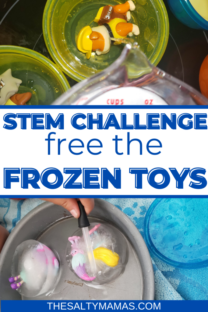 Frozen Toy Ice Challenge: An Easy STEM Preschool Activity