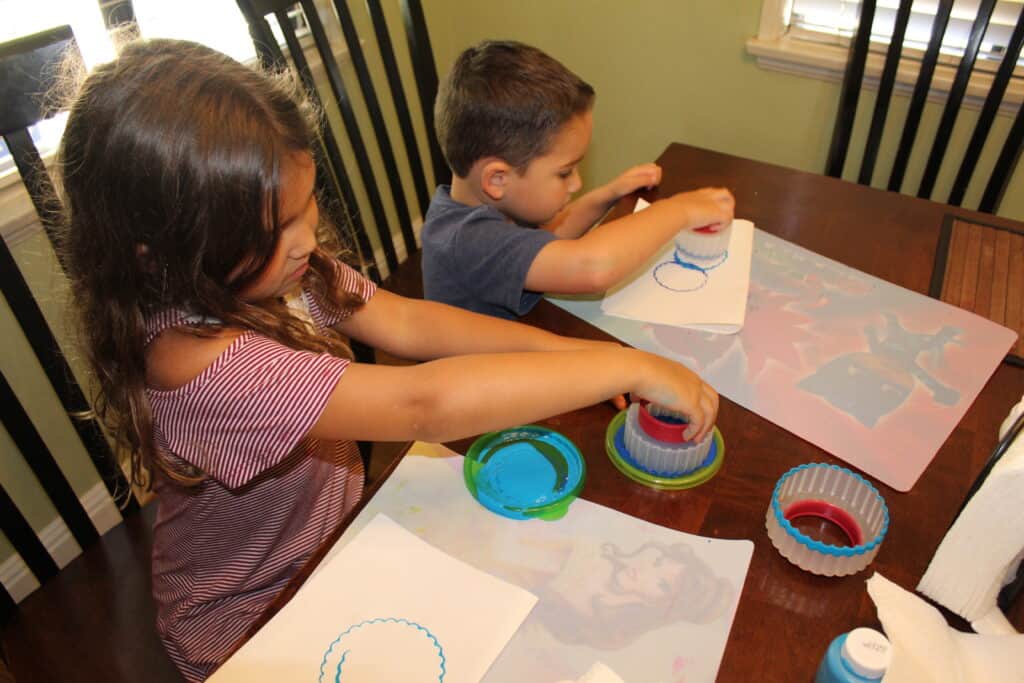 Stamp Art Project for Kids Using Cookie Cutters – The Salty Mamas